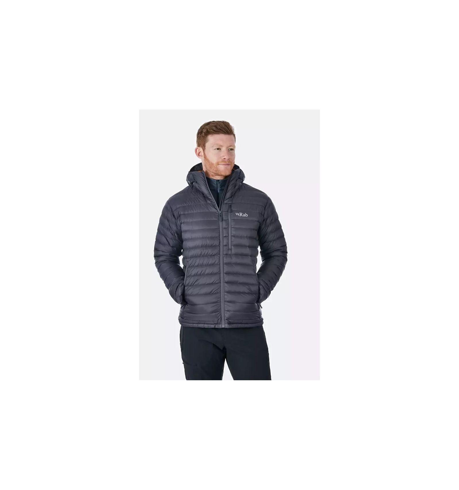 Doudoune Rab Microlight Alpine Jacket (Beluga) Homme - Alpinstore