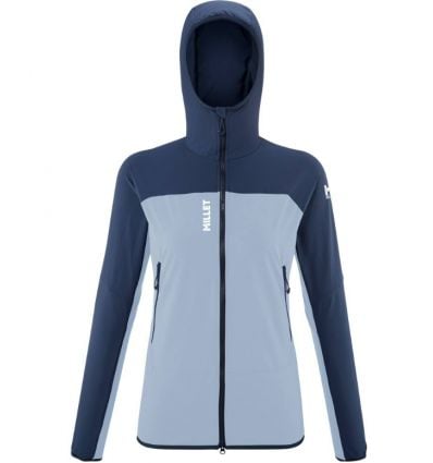 Softshell mountaineering jacket Millet Fusion XCS Hoodie (Iceberg ...