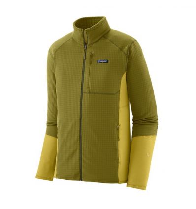 Patagonia M's R1 Jkt (Graze Green) men's fleece - Alpinstore