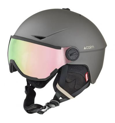 Ski helmet Cairn RISE VISOR PURE (mat khaki clay) - Alpinstore