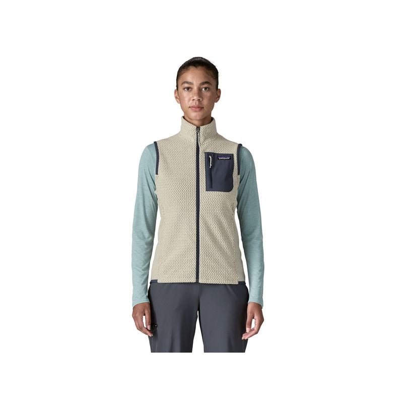 Vest without sleeves Patagonia W's R1 Air Vest (Wool White) Women ...