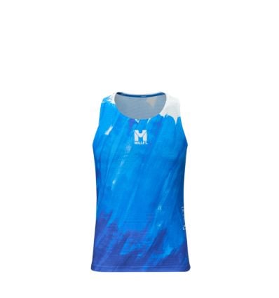 Tank top Millet INT LT TK M (ICON BLUE/WHITE) Men - Alpinstore