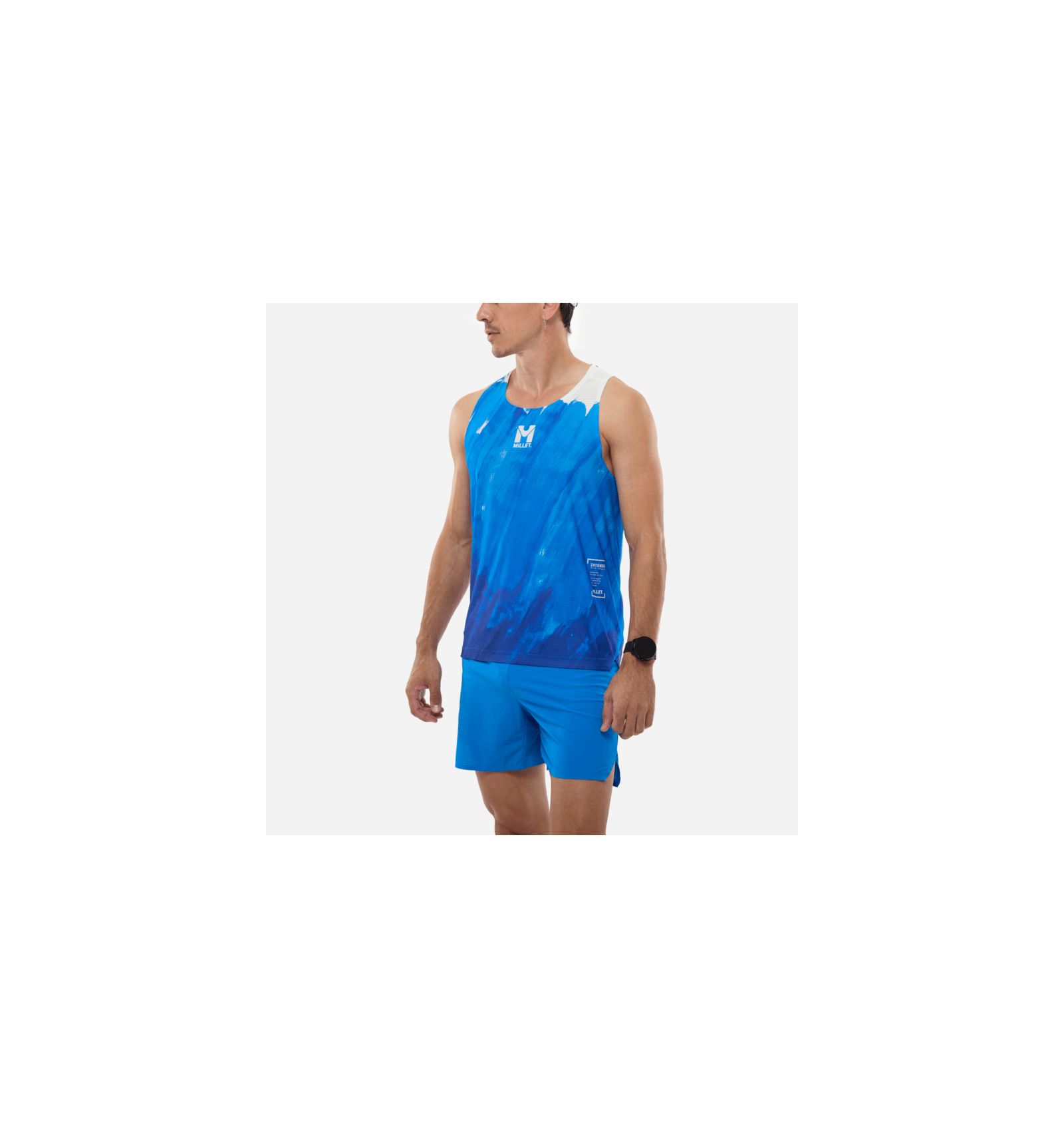 Débardeur MILLET INT LT TK M (ICON BLUE/WHITE) Homme - Alpinstore
